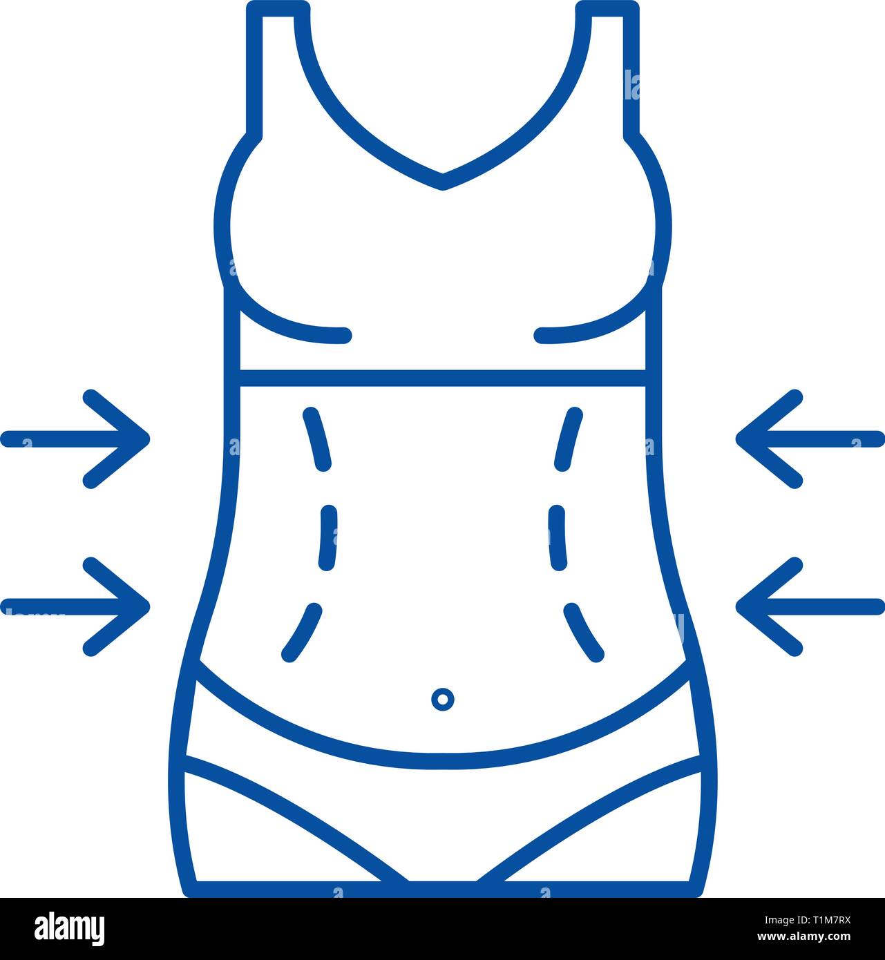 Lose Belly Fat Stock Vector Images - Alamy