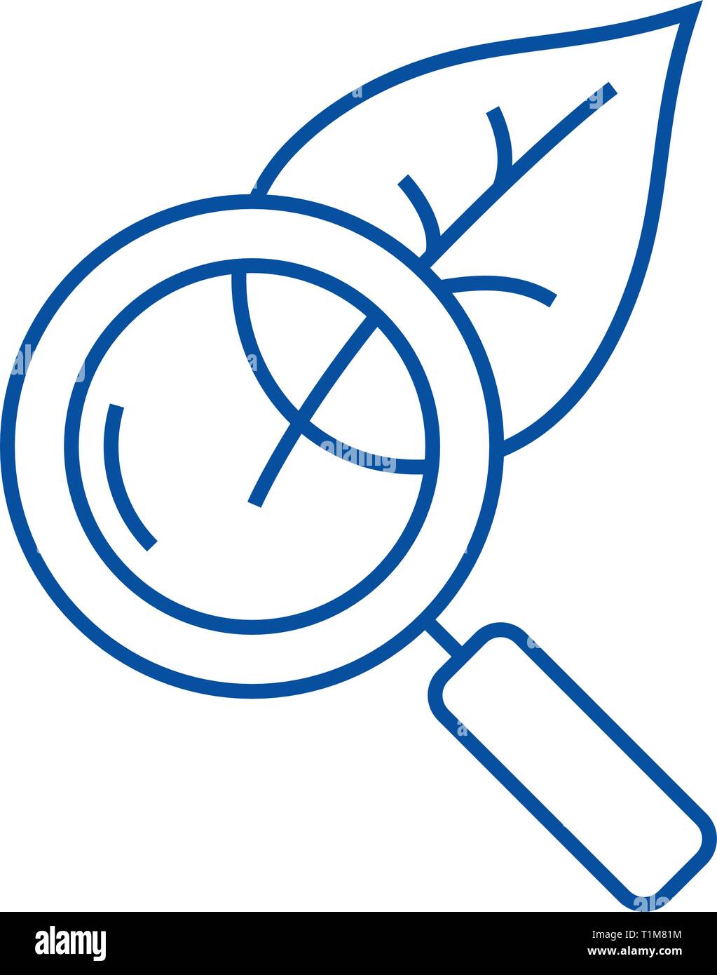 Magnifying Glass Flat Vector