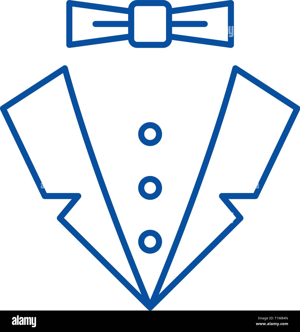 Male style line icon concept. Male style flat vector symbol, sign ...