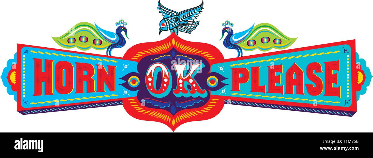 Horn motif Stock Vector Images - Alamy