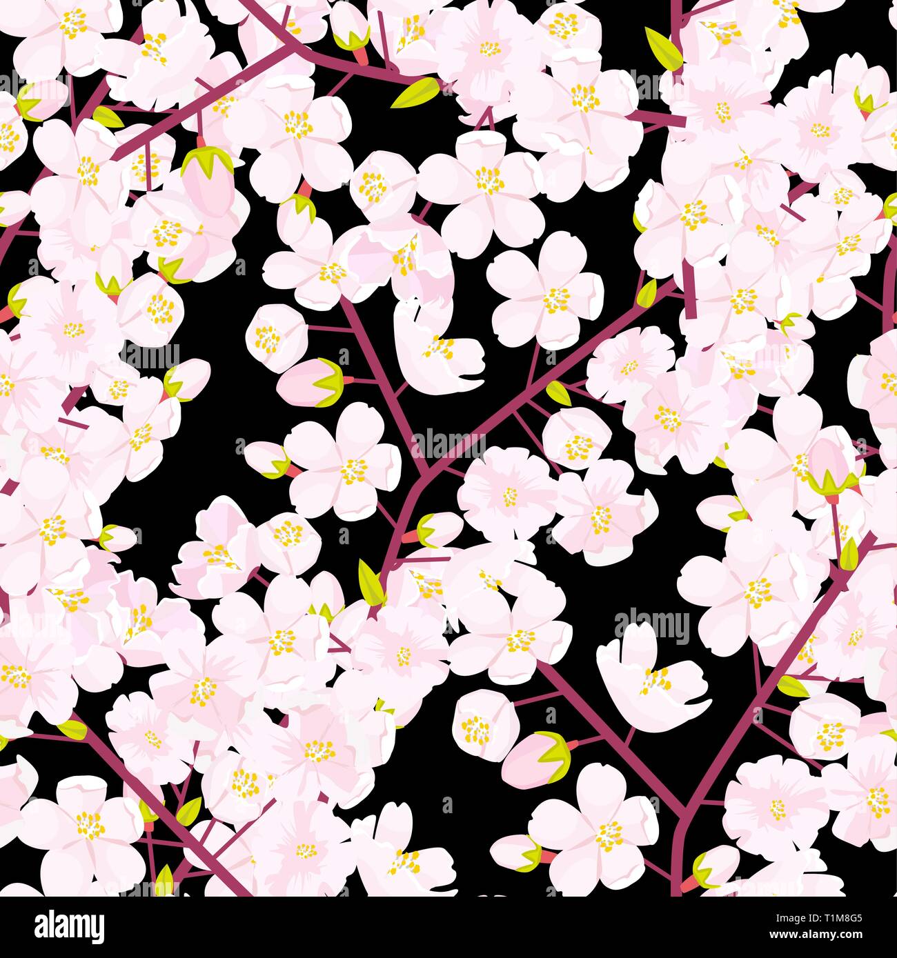 Japanese Pattern Print Floral Stock Photos & Japanese Pattern Print ...