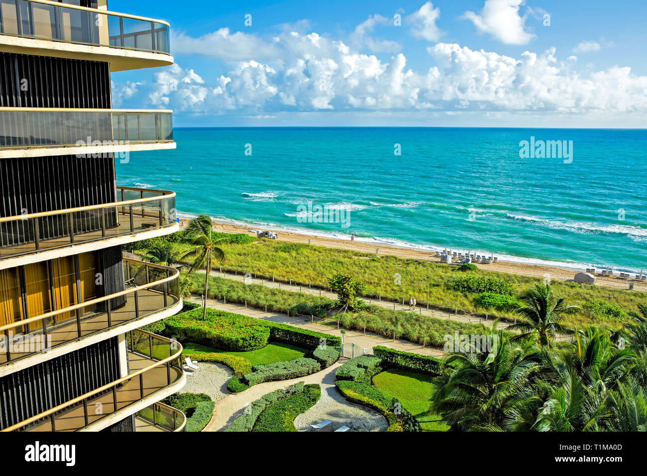 North Miami beach hotel view Stock Photo - Alamy