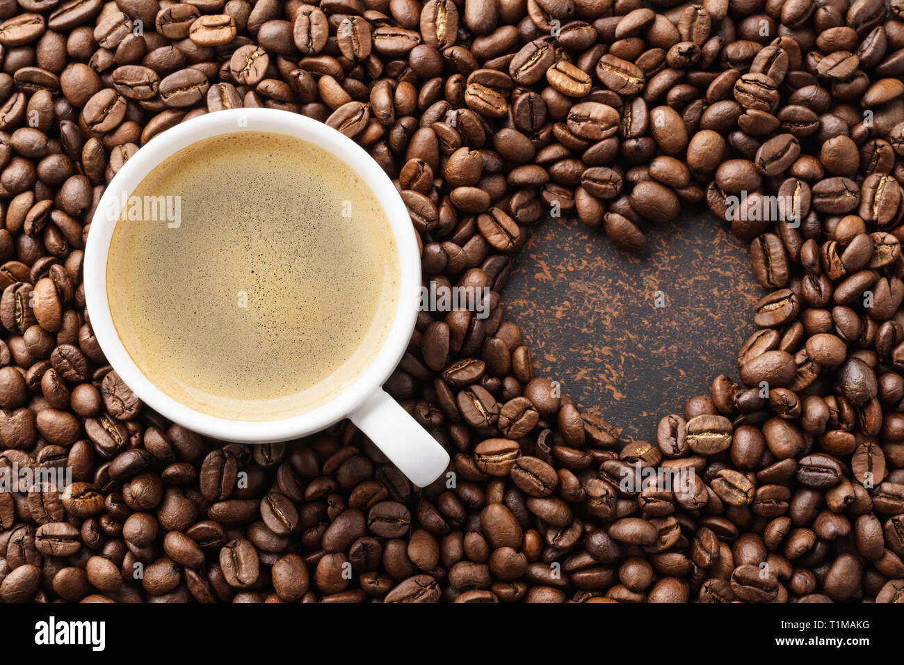 Coffee Frame Made Coffee Beans High Resolution Stock Photography and ...