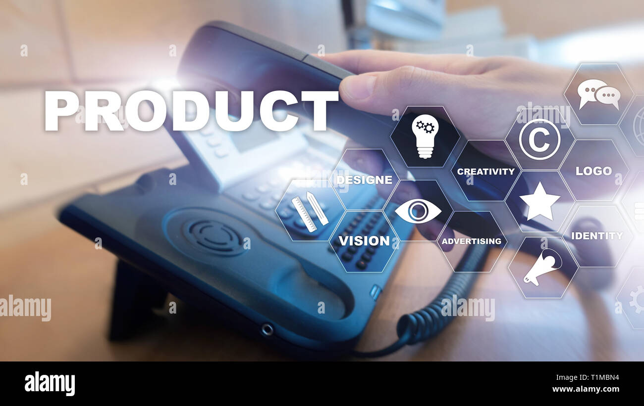 Business Product Promotion Design Concept. Double exposure background ...