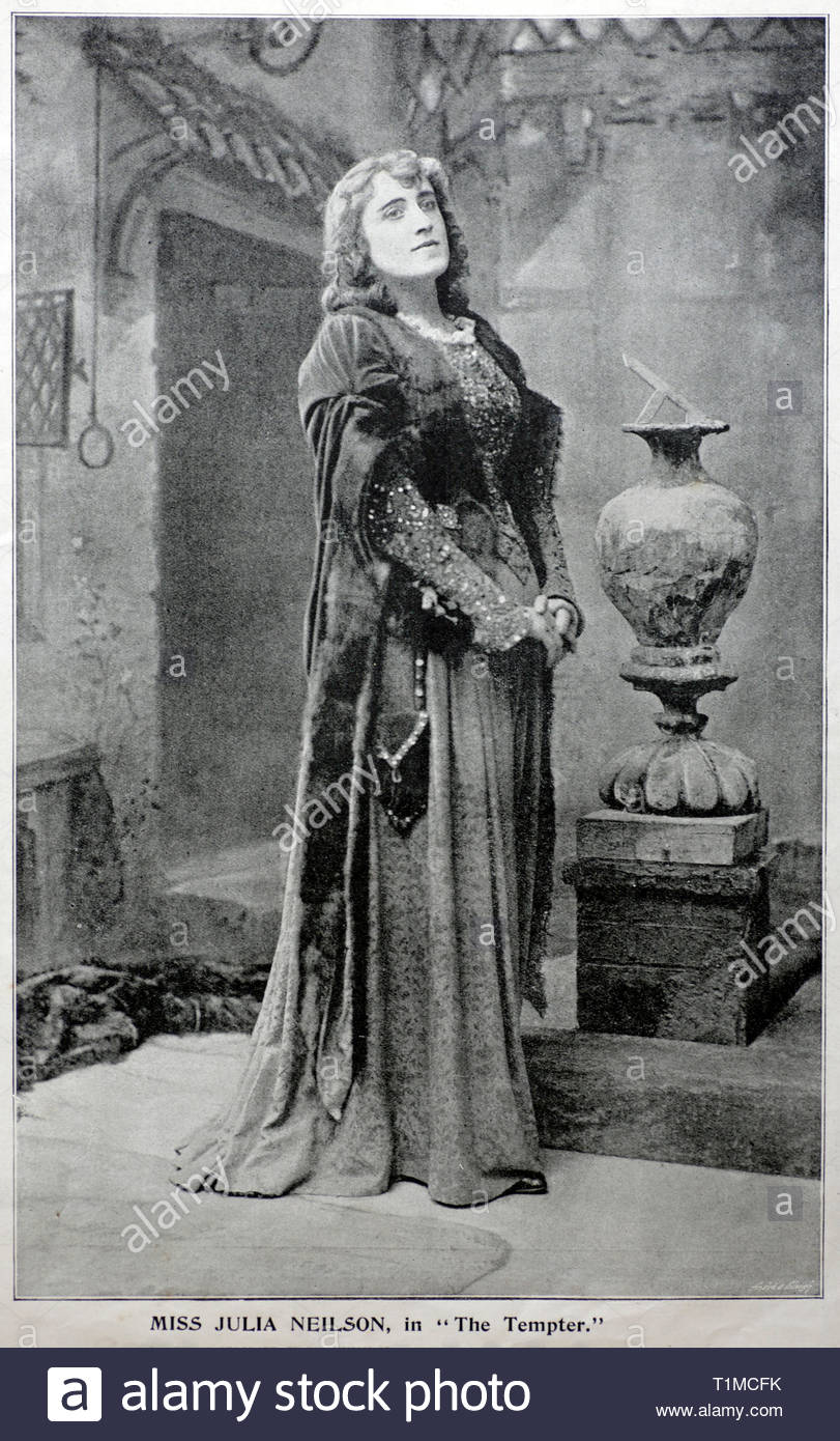 Julia Neilson portrait, 1868 – 1957, was an English actress, photograph ...