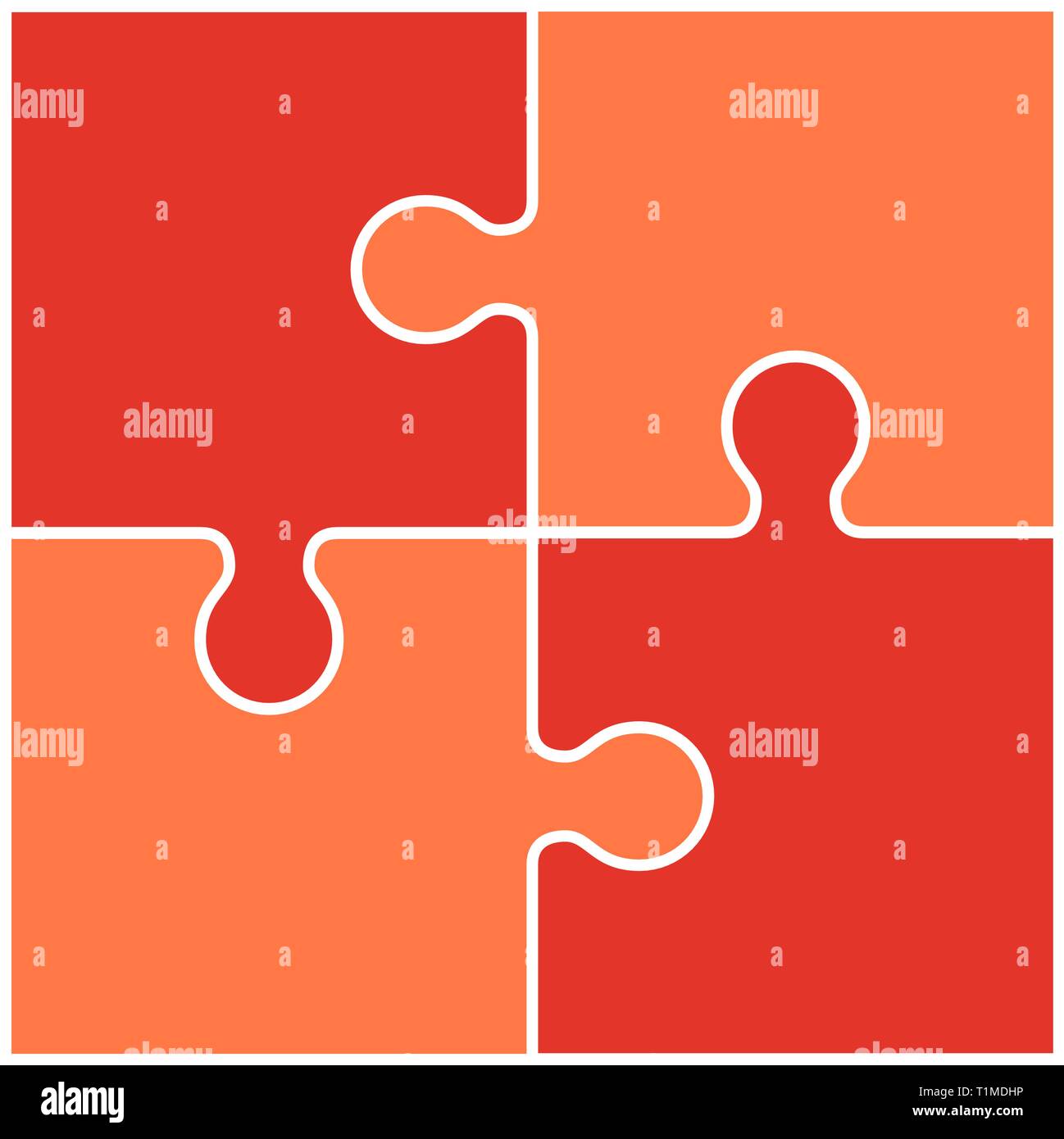 Set of puzzle pieces Stock Vector Image & Art - Alamy