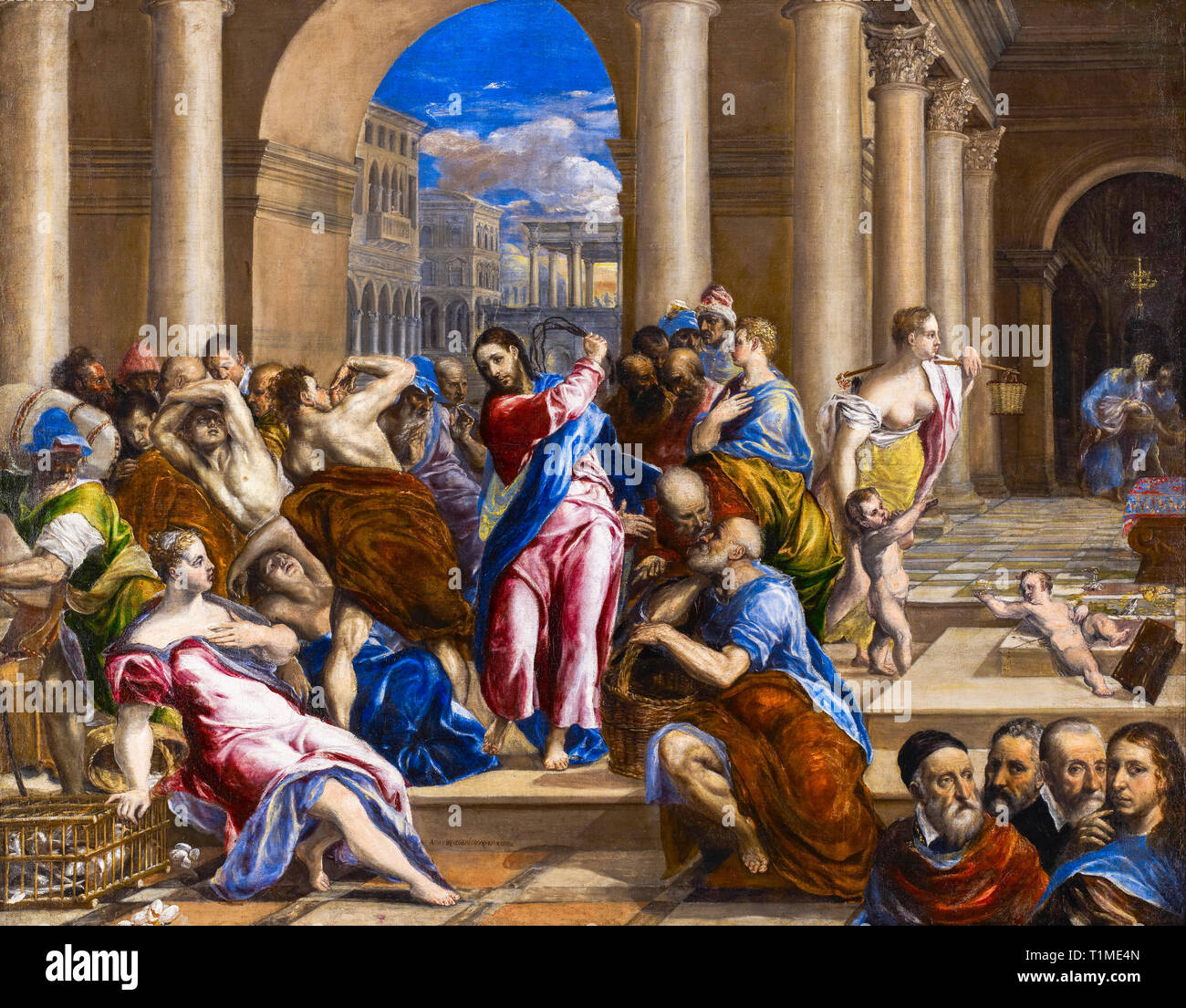 Jesus christ driving the money changers from the temple christ hi-res ...
