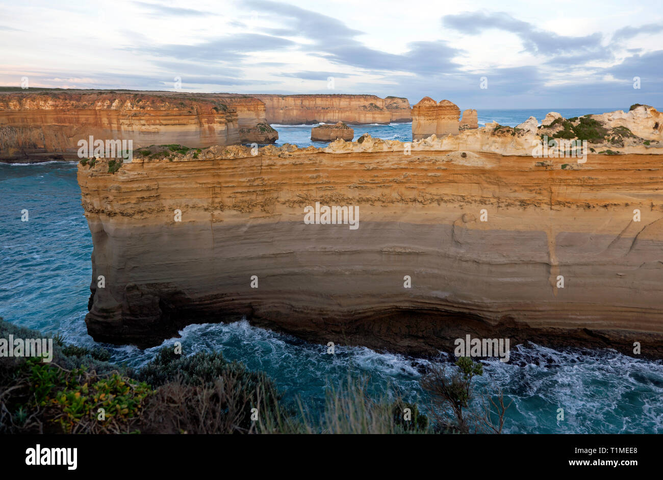 Close-up view of part of "The Razorback", a rock formation at the Loch ...