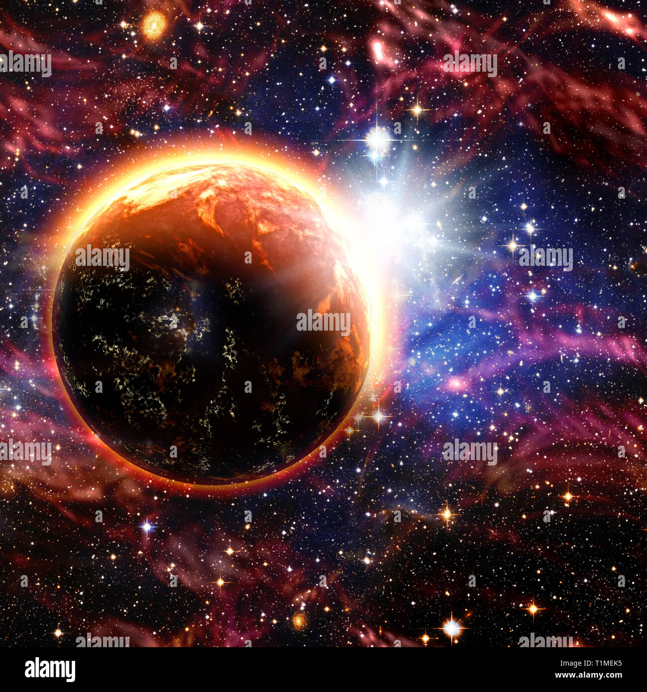 Exoplanet in galaxy hi-res stock photography and images - Alamy