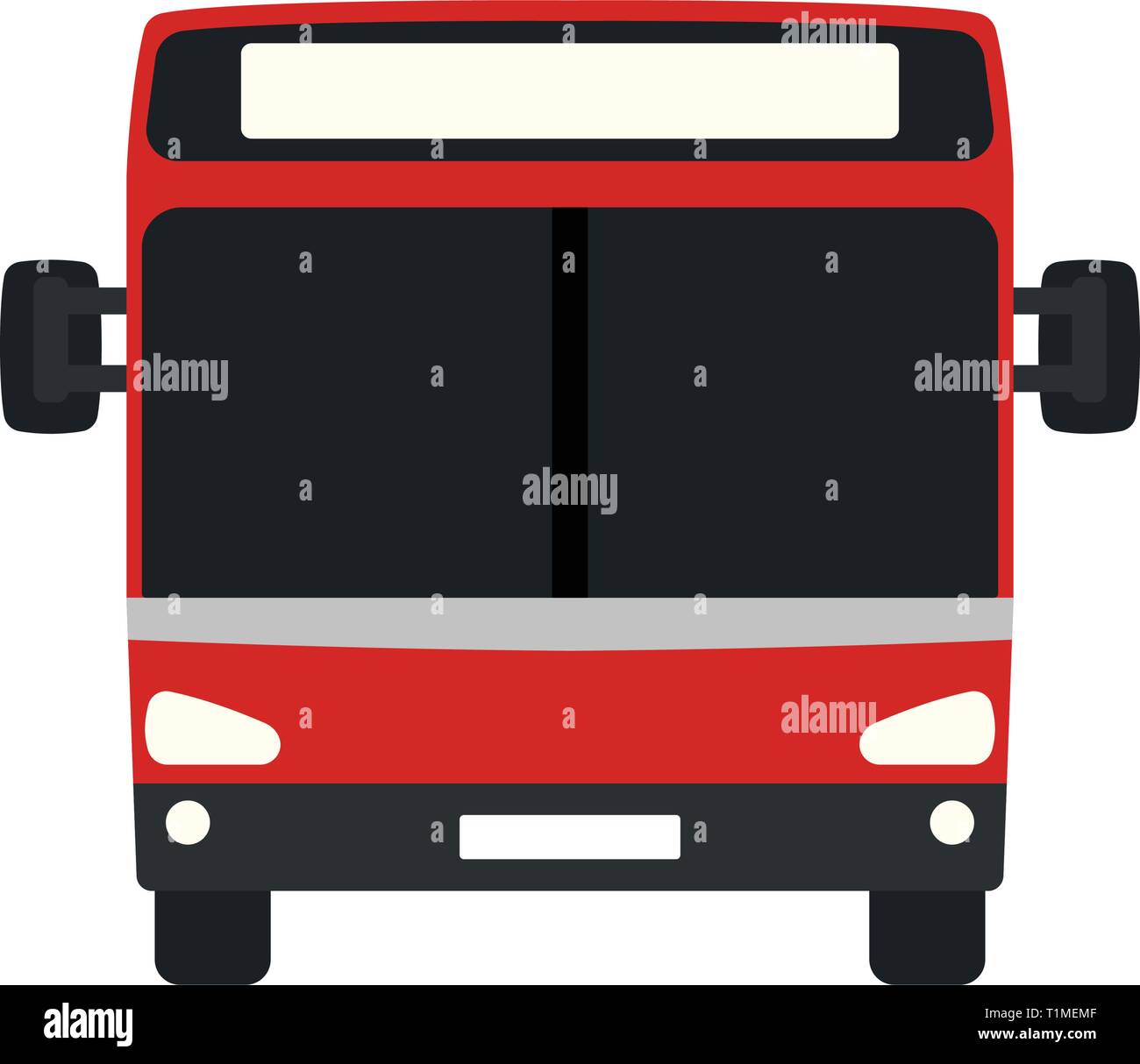 Bus front vector Stock Vector Images - Alamy