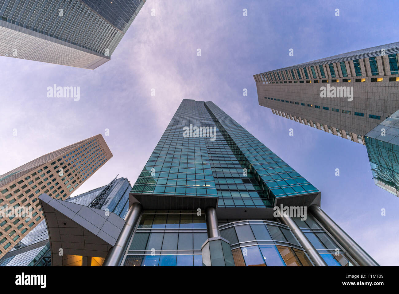 Minato Ward, Tokyo, Japan - November 17, 2017 : High-Rise buildings in ...