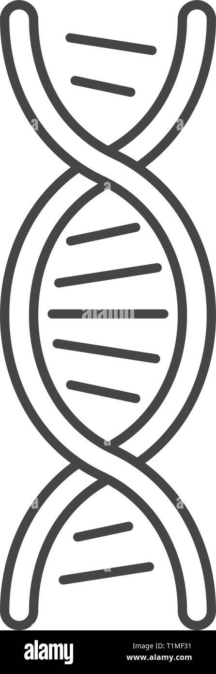 DNA helix symbol. Isolated on white background Stock Vector Image & Art ...