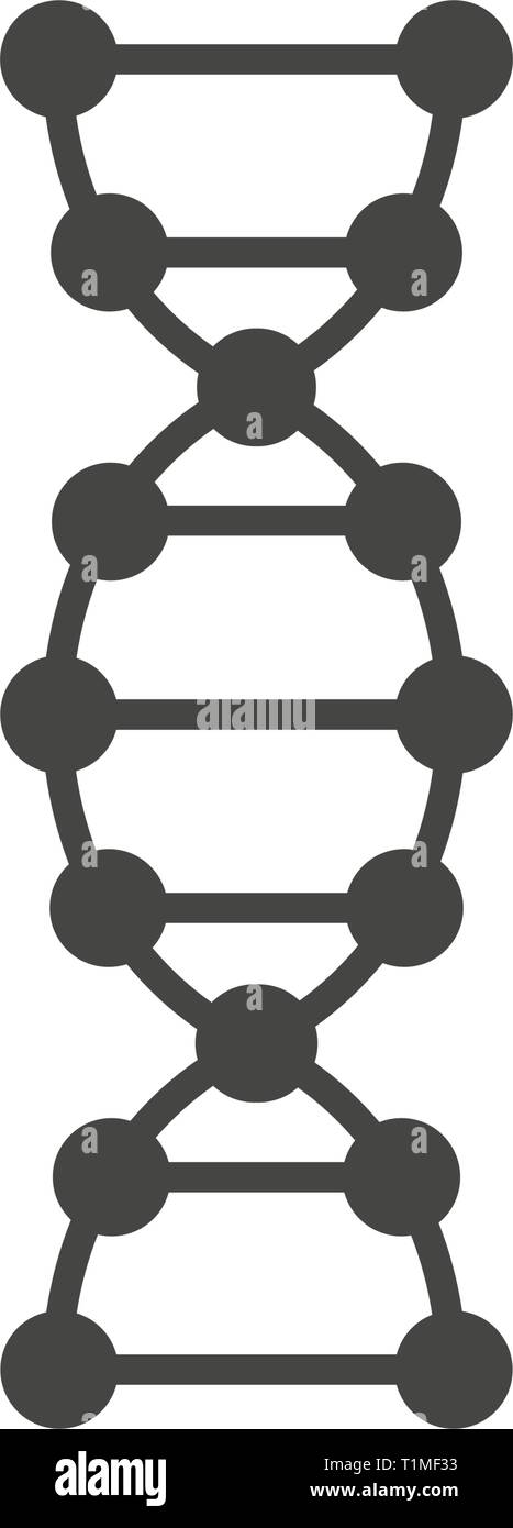 DNA helix symbol isolated on white background Stock Vector Image & Art ...