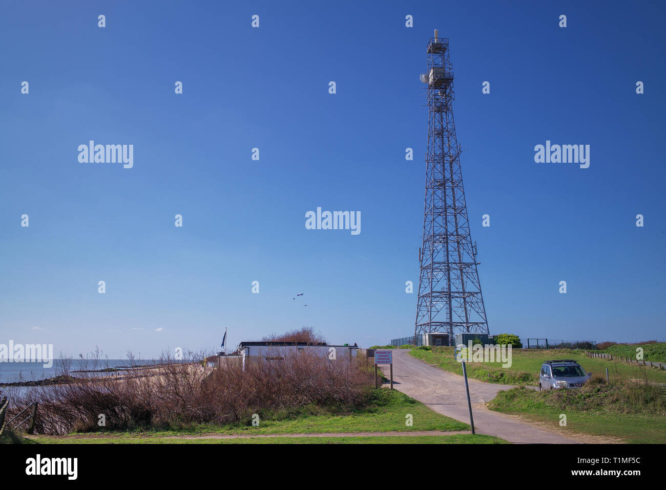 PLA Holland Haven Radar at Holland on Sea Essex Stock Photo - Alamy
