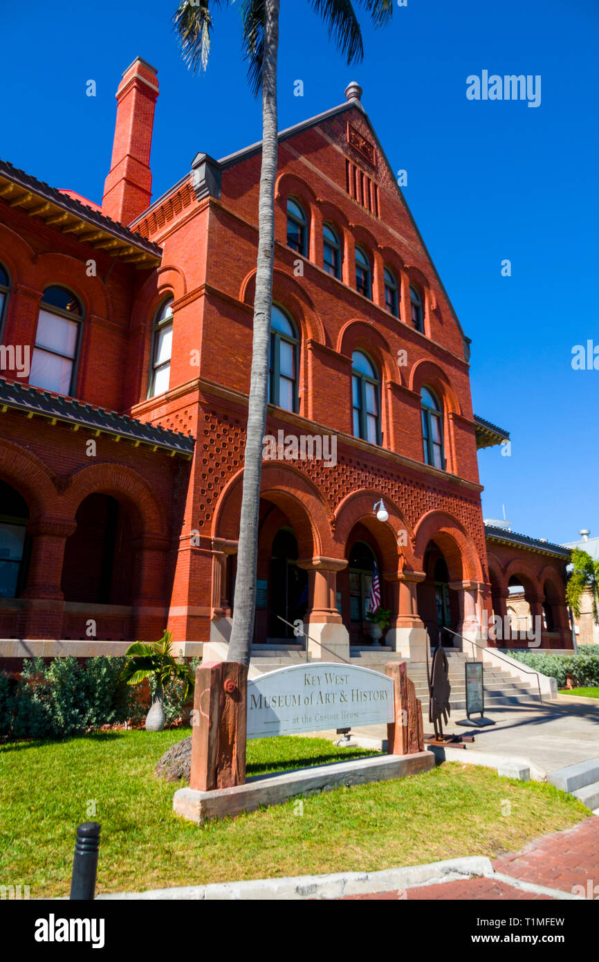 Museum of Art and History at Key West, a U.S. island city, is part of ...