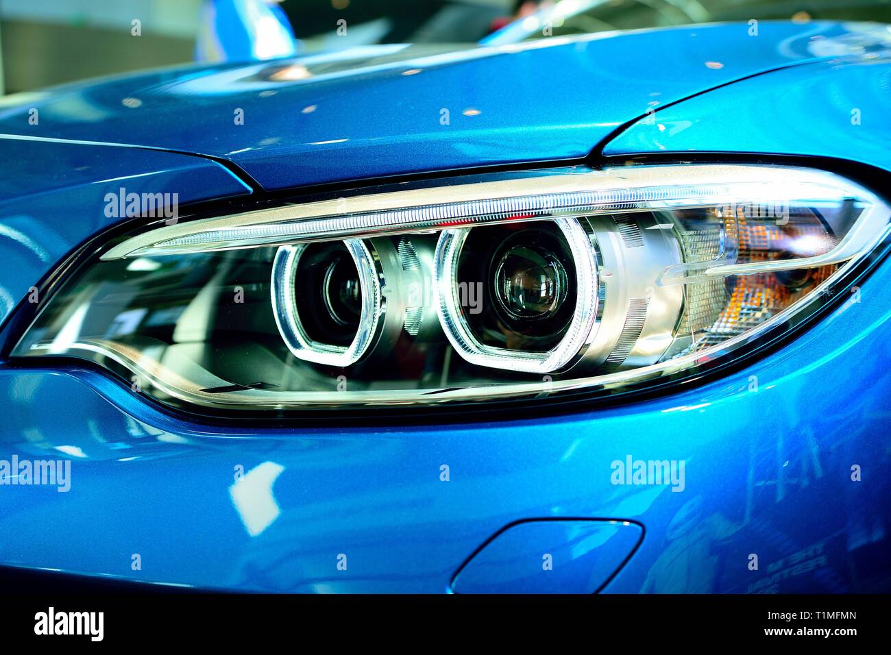 Bmw headlight hi-res stock photography and images - Alamy