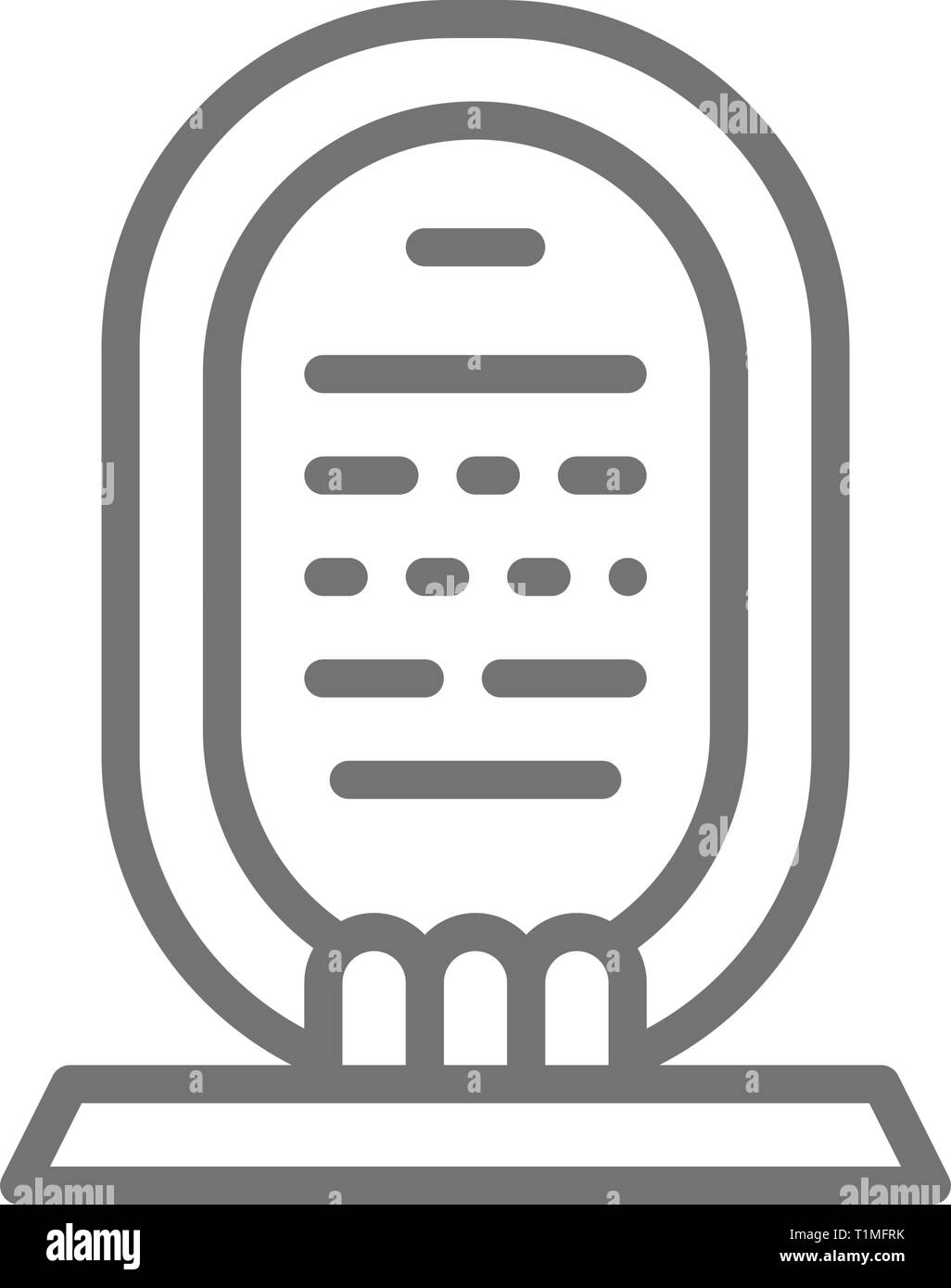 Illustration egyptian ankh outline Stock Vector Images - Alamy