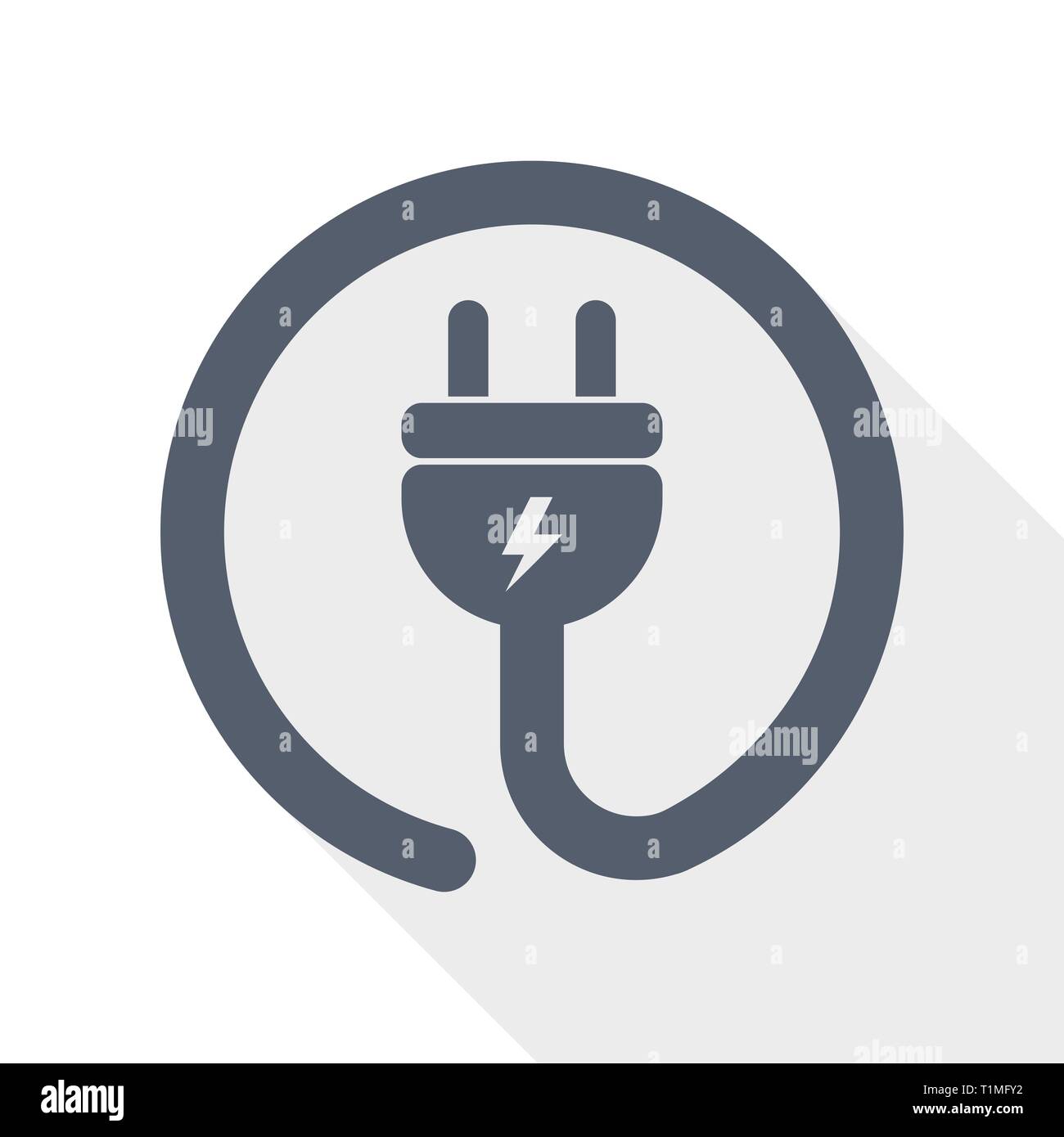 electricity, power, electric plug icon, vector illustration Stock ...