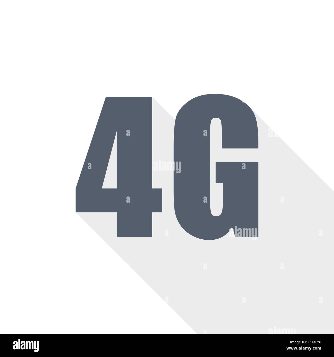 4G mobile, internet, technology icon, vector illustration Stock Vector ...