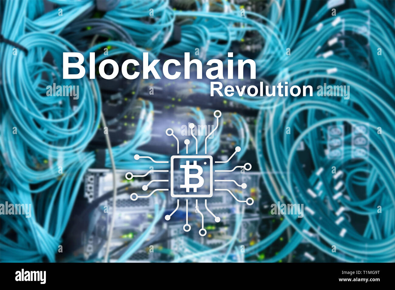 Blockchain revolution, innovation technology in modern business Stock ...