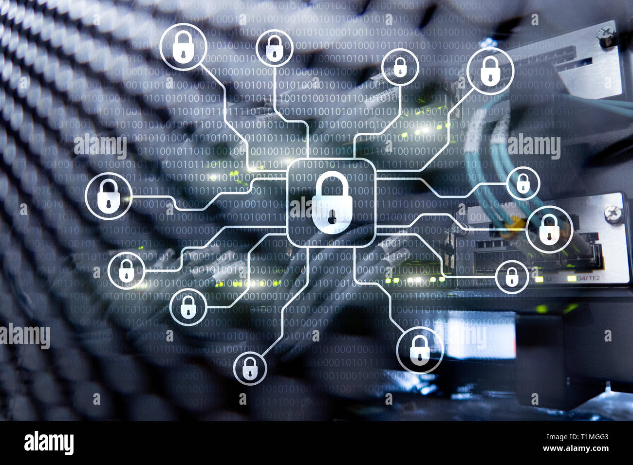 Cyber security, data protection, information privacy. Internet and ...