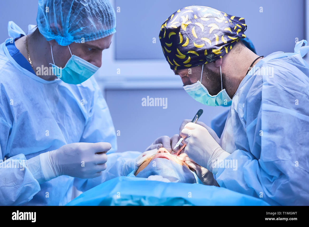 The operation on the eye. Cataract surgery Stock Photo - Alamy