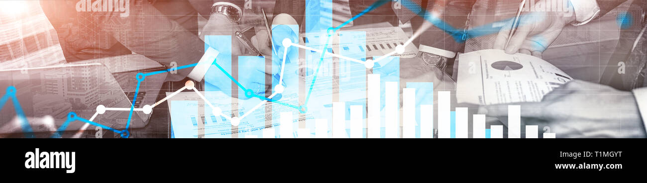 Financial growth graph. Sales increase, marketing strategy concept ...