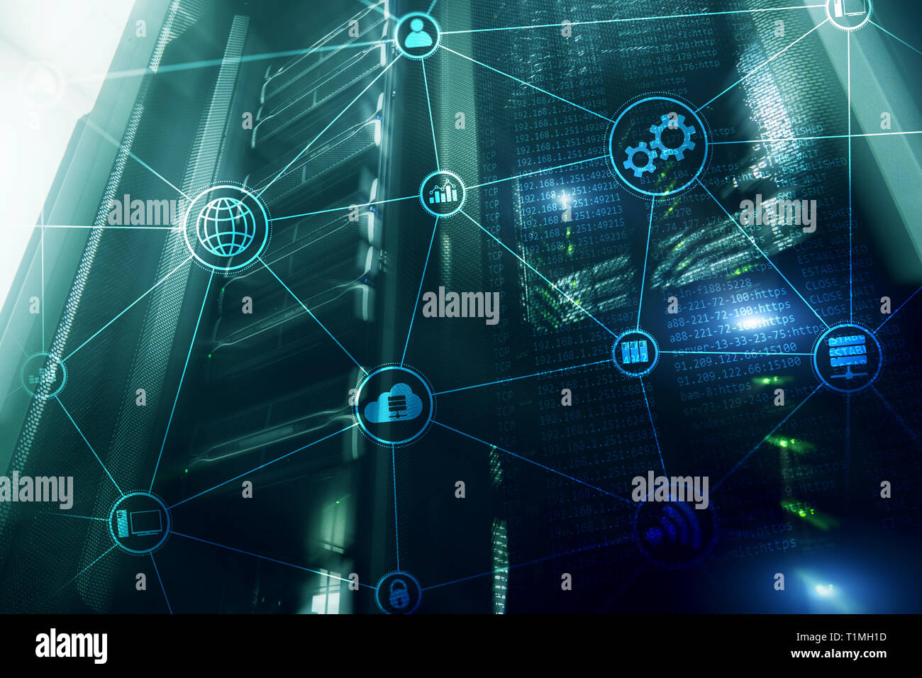 Virtual enterprise network architecture hi-res stock photography and ...