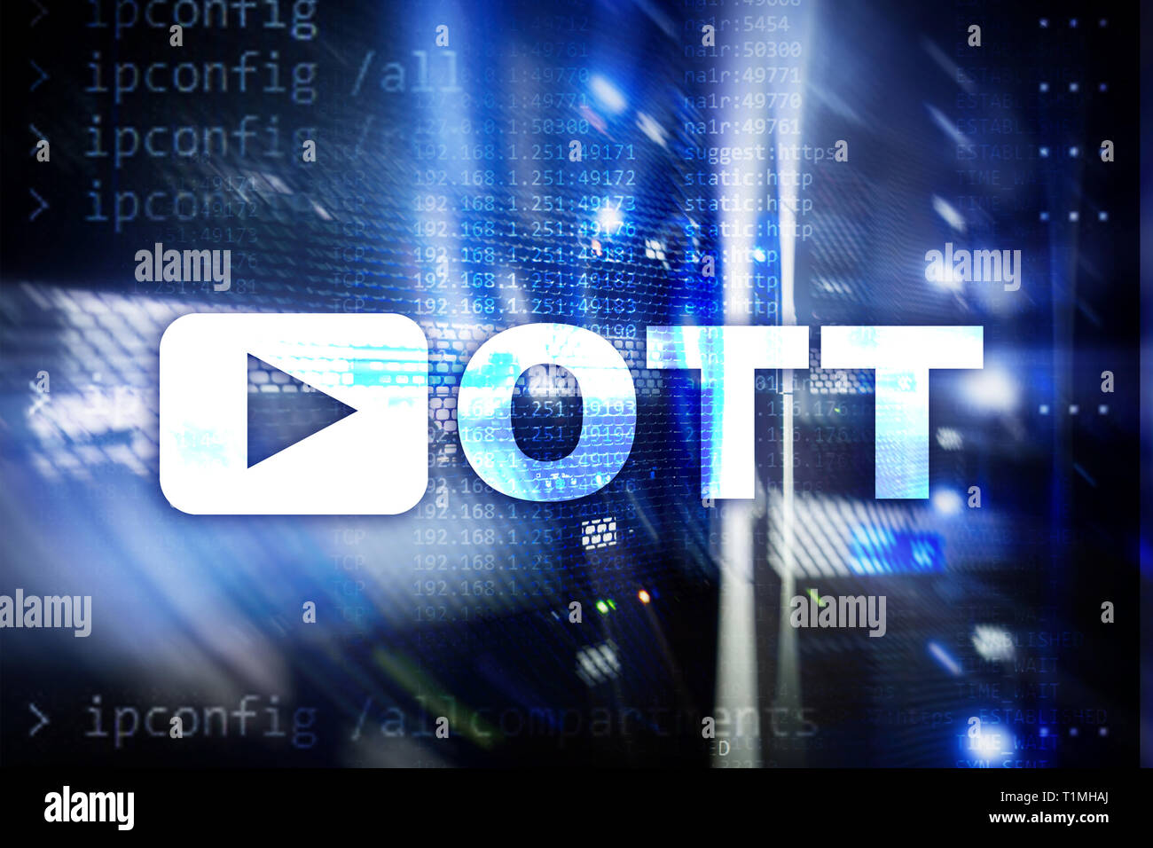 OTT, IPTV, video streaming over the internet Stock Photo - Alamy
