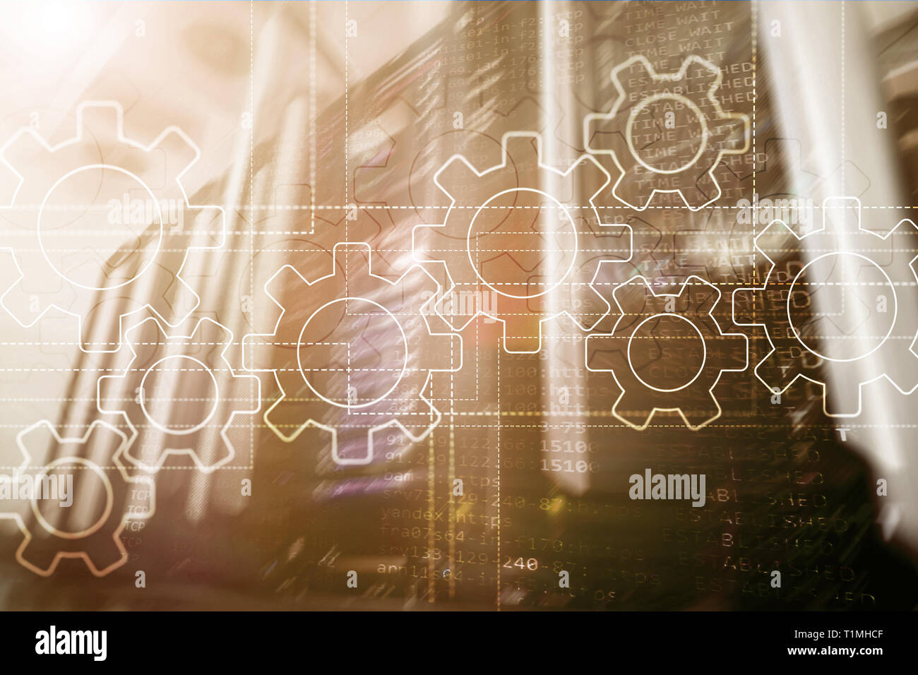 Gears mechanism, digital transformation, data integration and digital ...