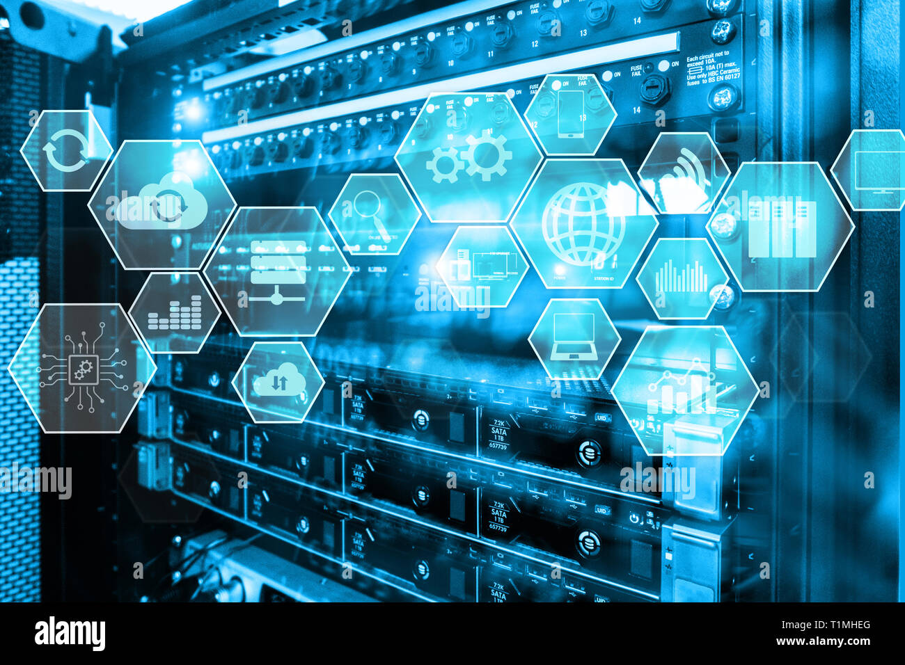 Technology infrastructure cloud technology and communication Stock ...