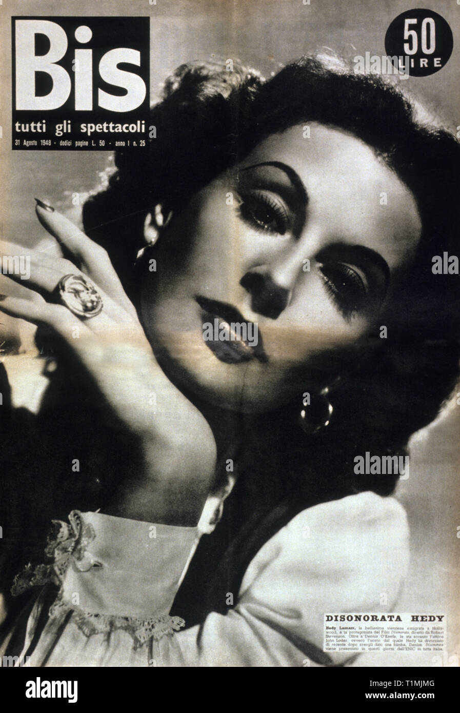 Hedy lamarr portrait hi-res stock photography and images - Alamy