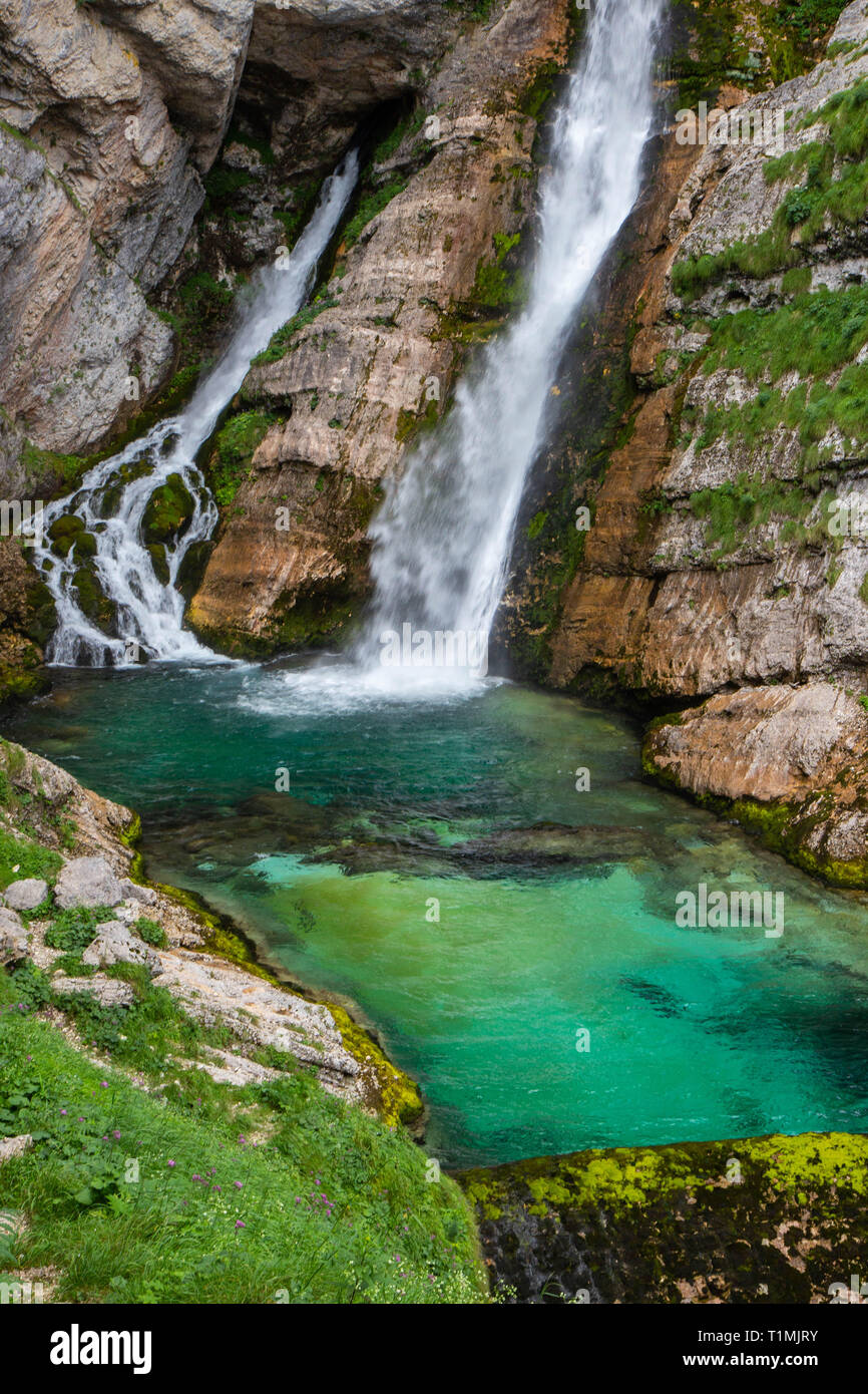 Savica falls waterfall bohinj slovenia hi-res stock photography and ...