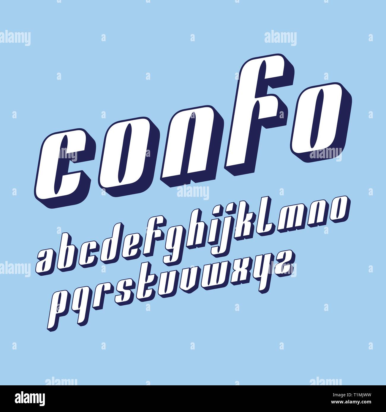 Vector condensed original bold display font design, alphabet, lowercase ...