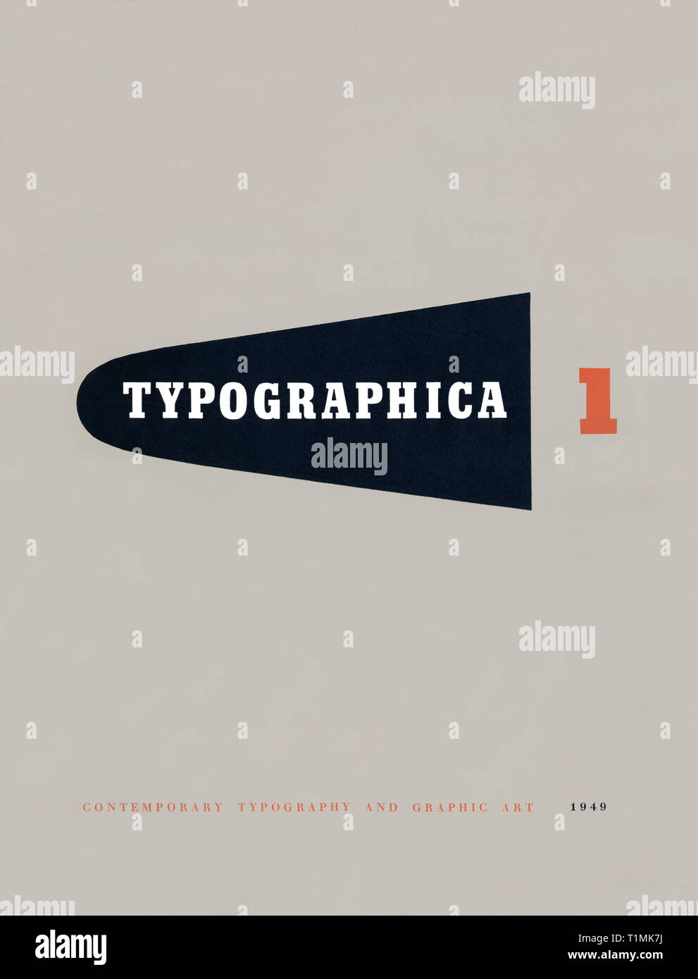 1949 vintage cover of Typographica magazine, issue No. 1. Edited by ...
