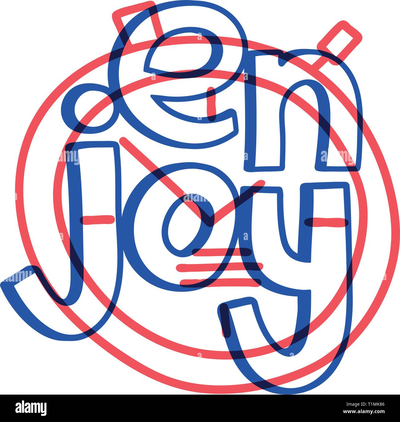 Enjoy time doodle in beautiful style Modern creative with clock icon ...