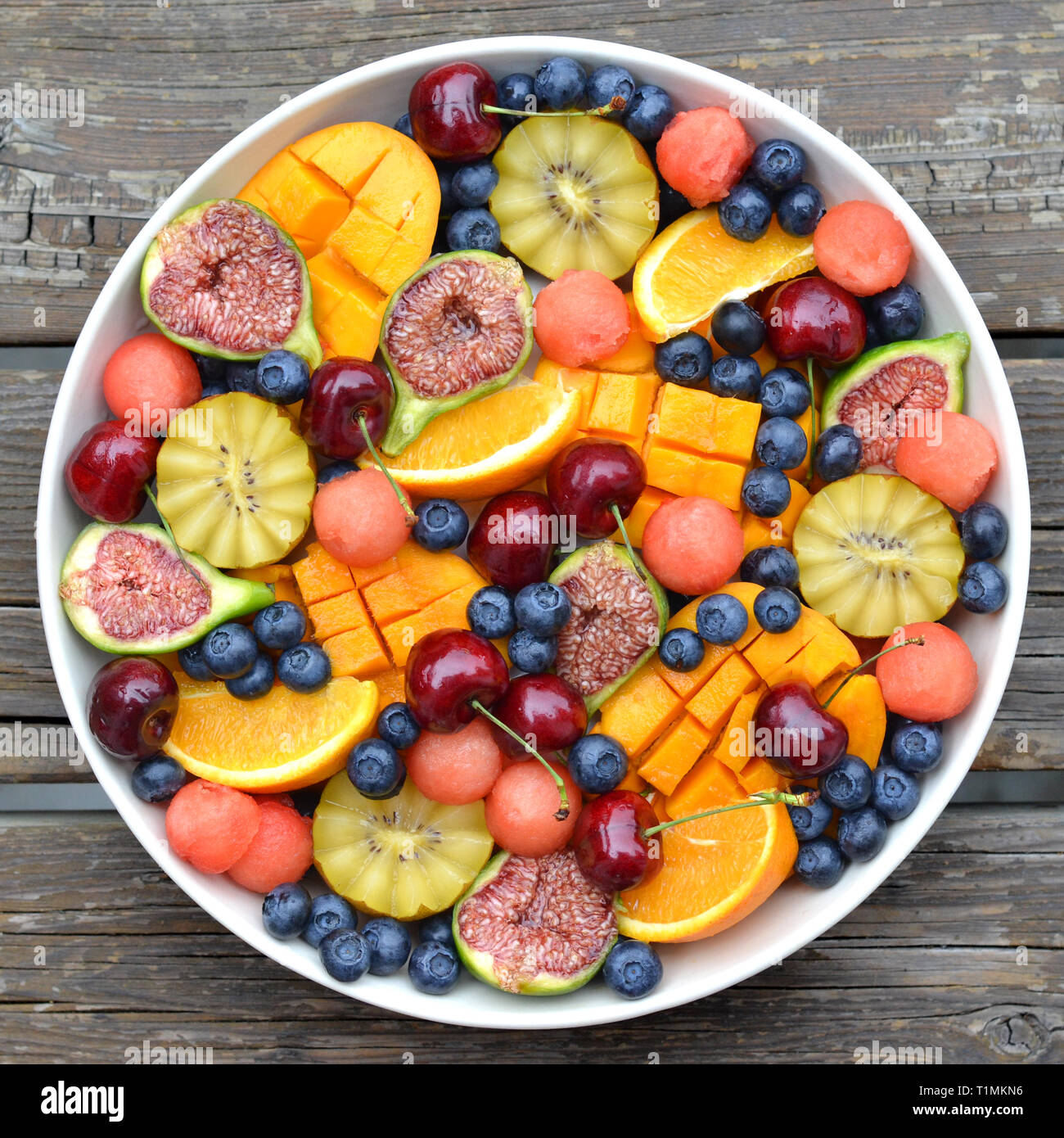 Fresh fruit bowl Stock Photo - Alamy