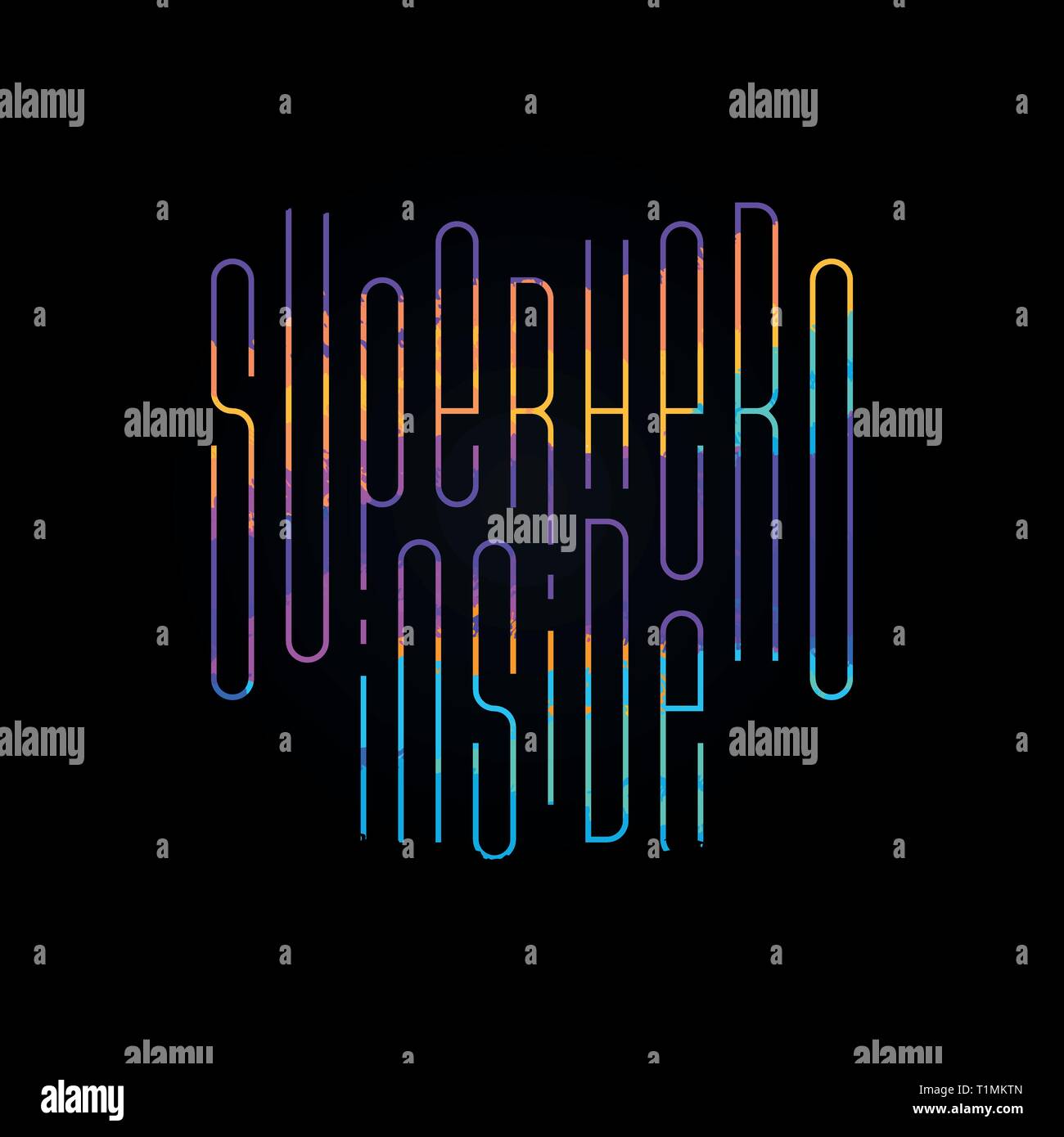 Modern super hero inside lettering, great design for any purposes ...