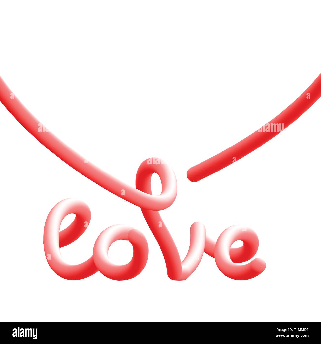 Dark red lettering Cut Out Stock Images & Pictures - Alamy