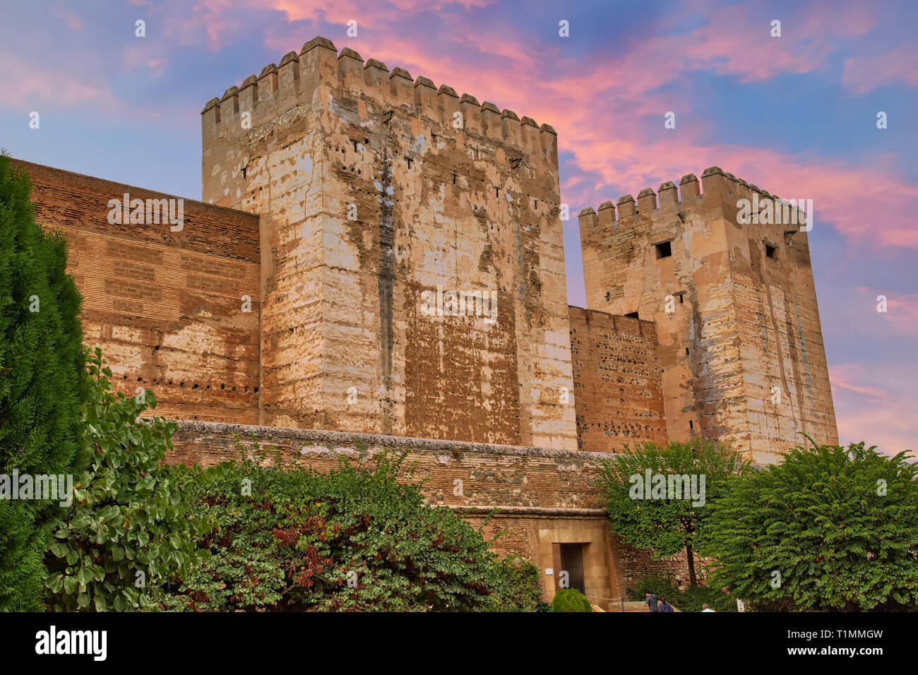 Famous Alhambra palace and cathedrals in Granada, Spain Stock Photo - Alamy