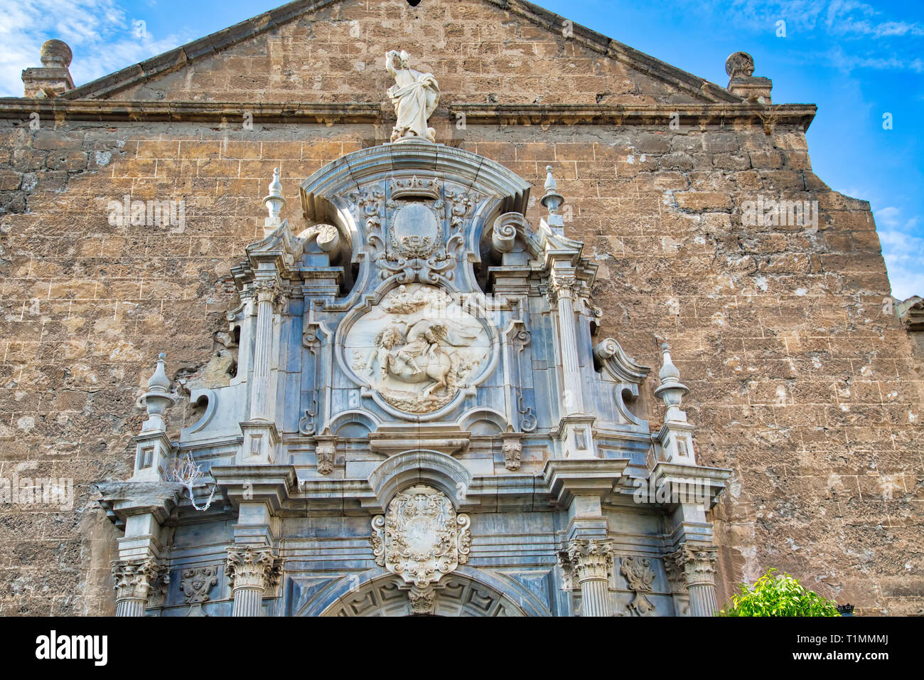 Granada streets and Spanish architecture in historic city center Stock ...