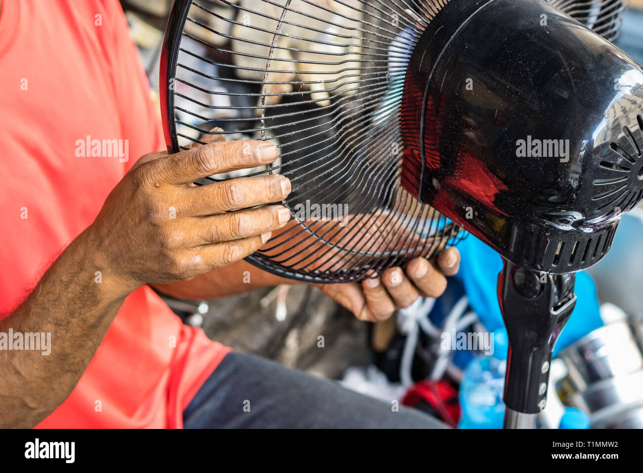 Installing fan hi-res stock photography and images - Alamy