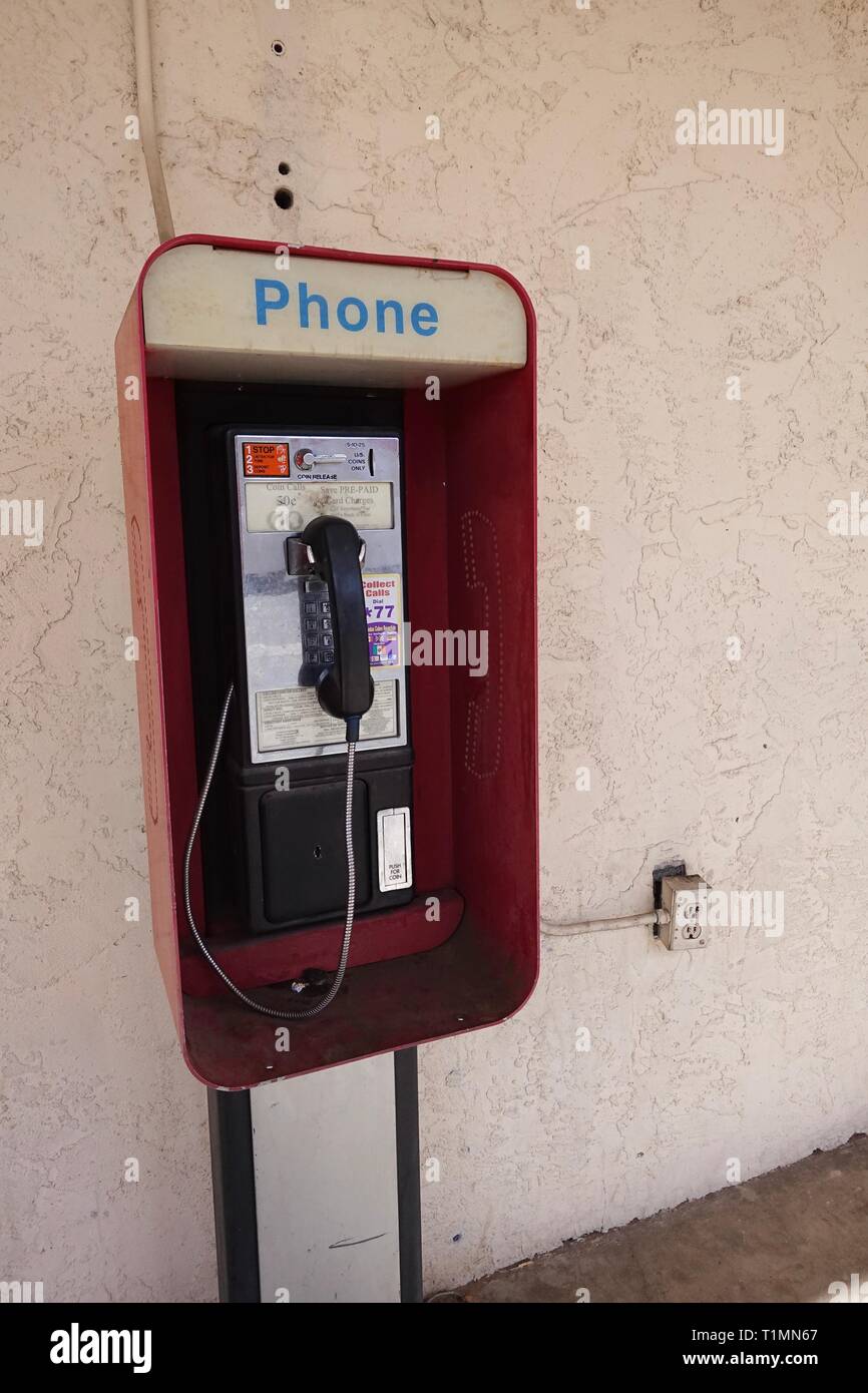 Old pay phone hi-res stock photography and images - Alamy