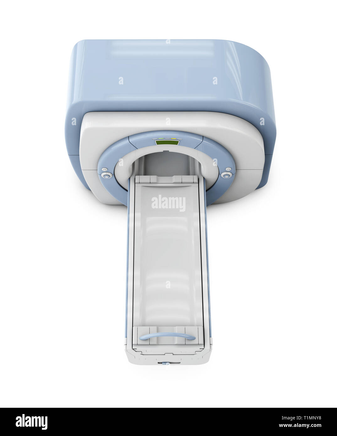 Magnetic resonance imaging device.Isolated MRI scanner 3d illustration ...