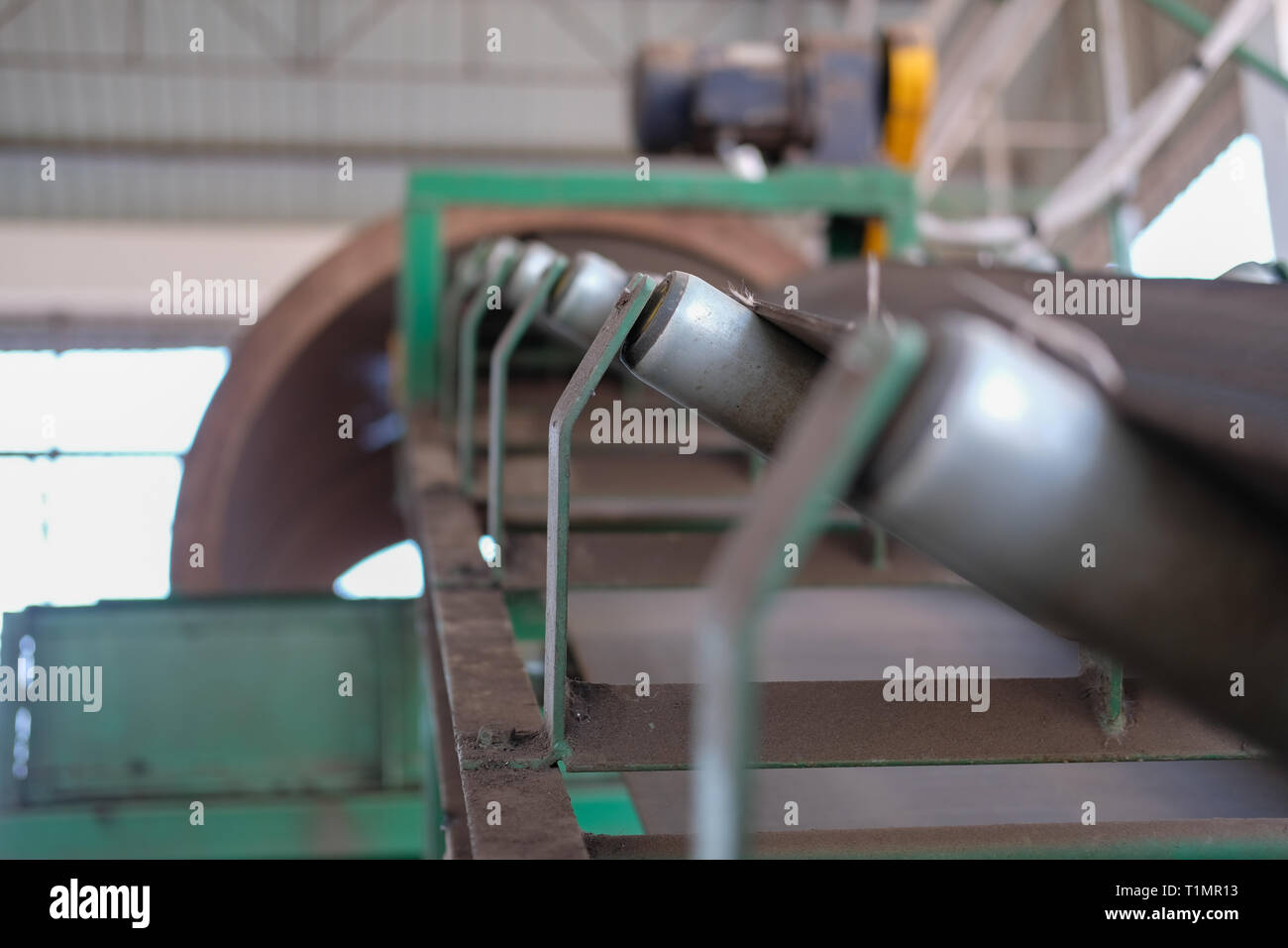 conveyor belt for loading fertilizer in plant factory Stock Photo - Alamy