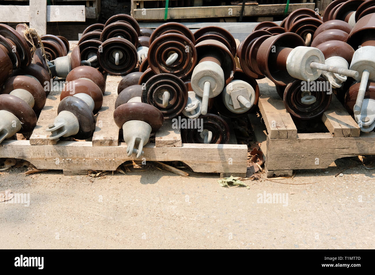 electrical post. high voltage electric equipment. electricity industry ...