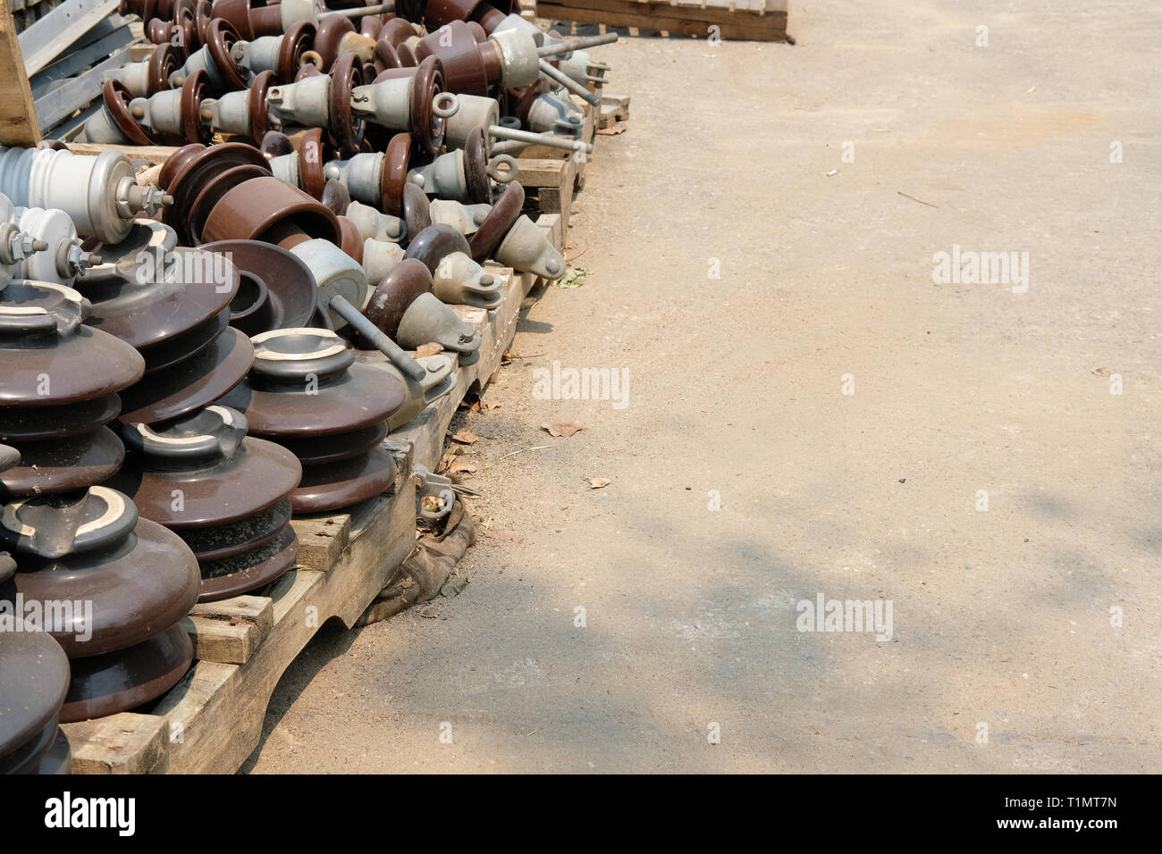 electrical post. high voltage electric equipment. electricity industry ...