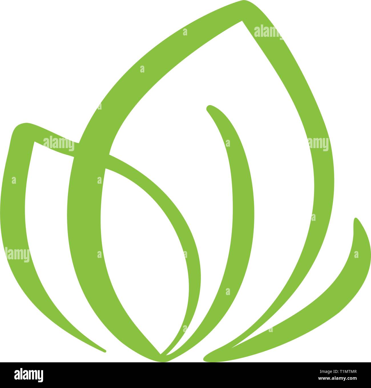 Logo Of Green Leaf Of Tea Ecology Nature Element Vector Icon Organic