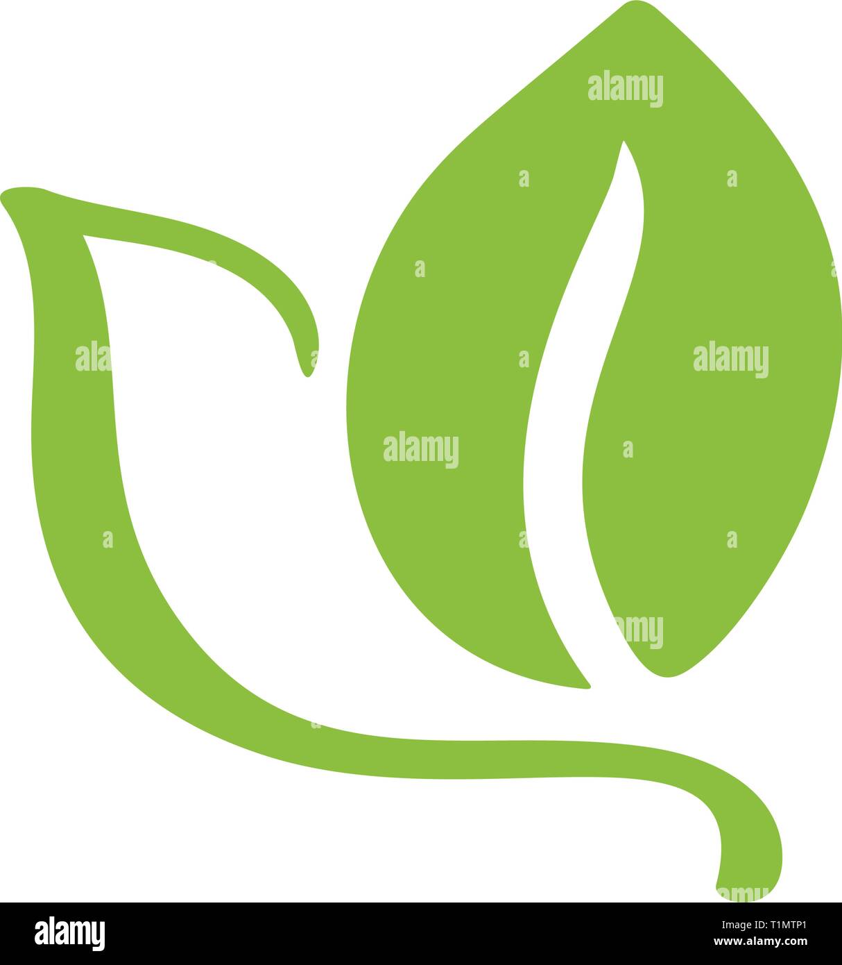 Logo Of Green Leaf Of Tea Ecology Nature Element Vector Icon Organic