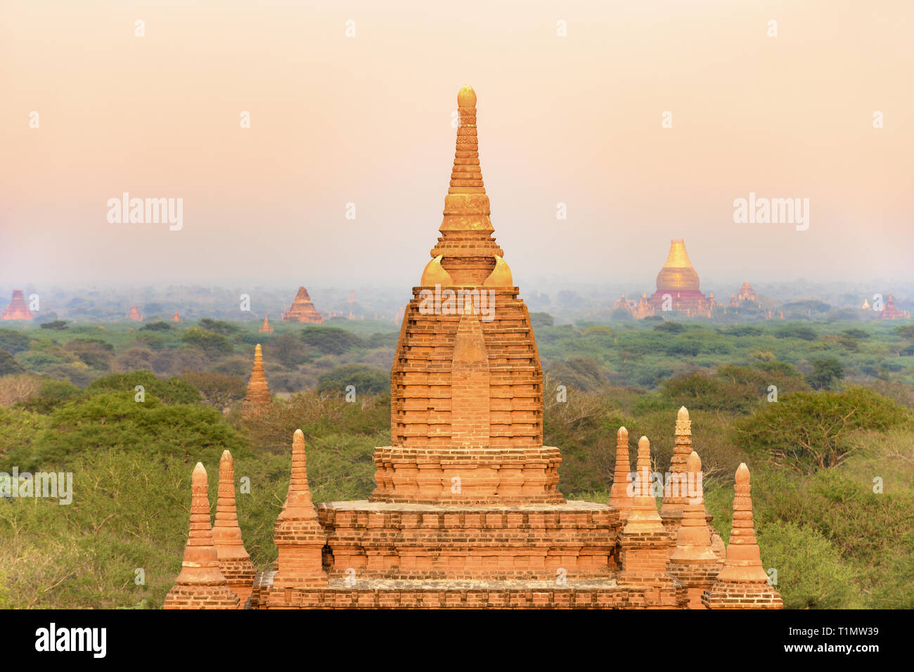 Aerial bagan temples hi-res stock photography and images - Alamy